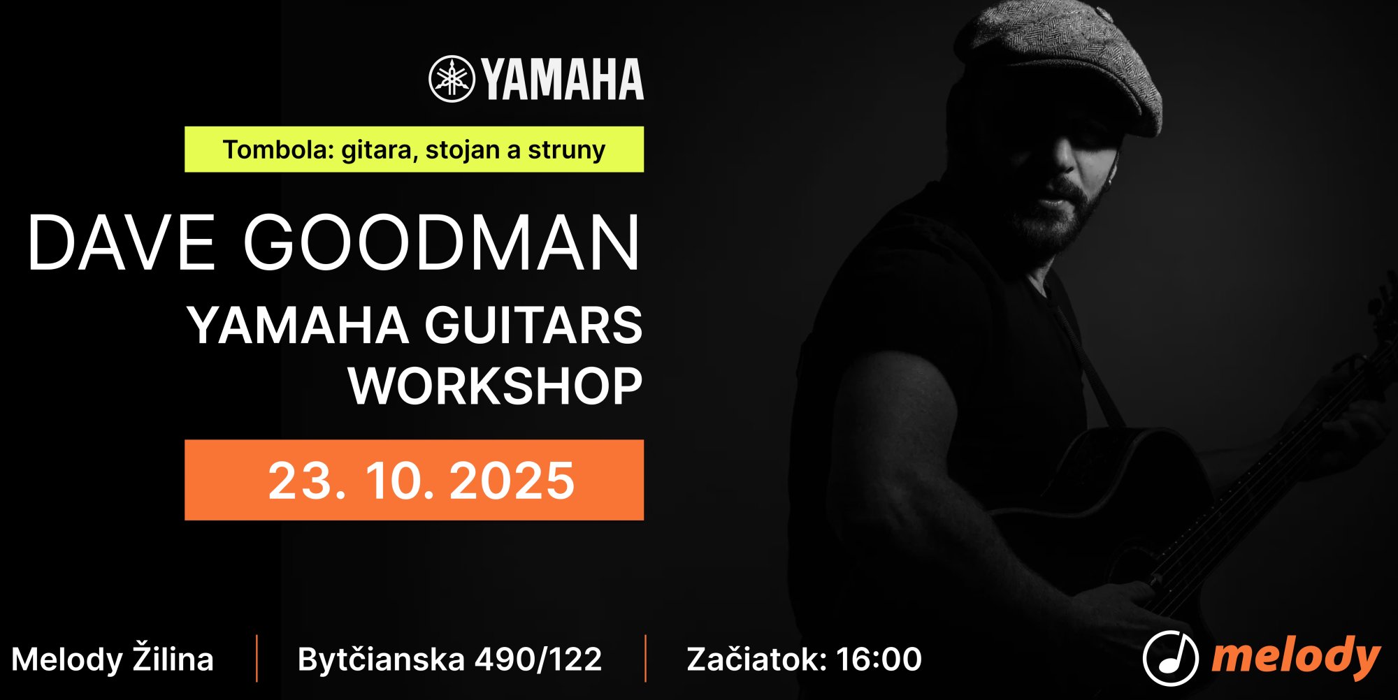 Dave Goodman – Gitara bez hraníc (Workshop & Koncert) - melodyshop.sk